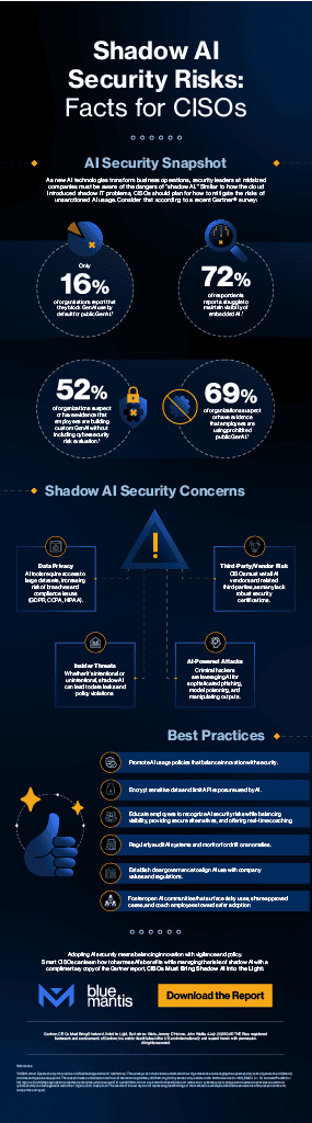 Shadow AI Security Risks: Facts for CISOs - Blue Mantis